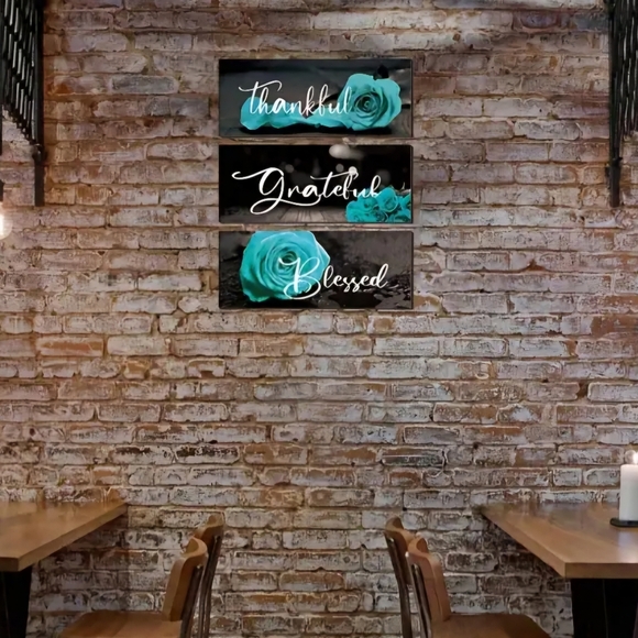 Zulily | Wall Decor | Trio Wooden Home Decor Signs | Poshmark